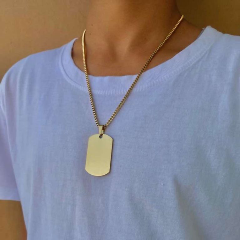 Colar Masculino Personalizável - Kriolas Biju
